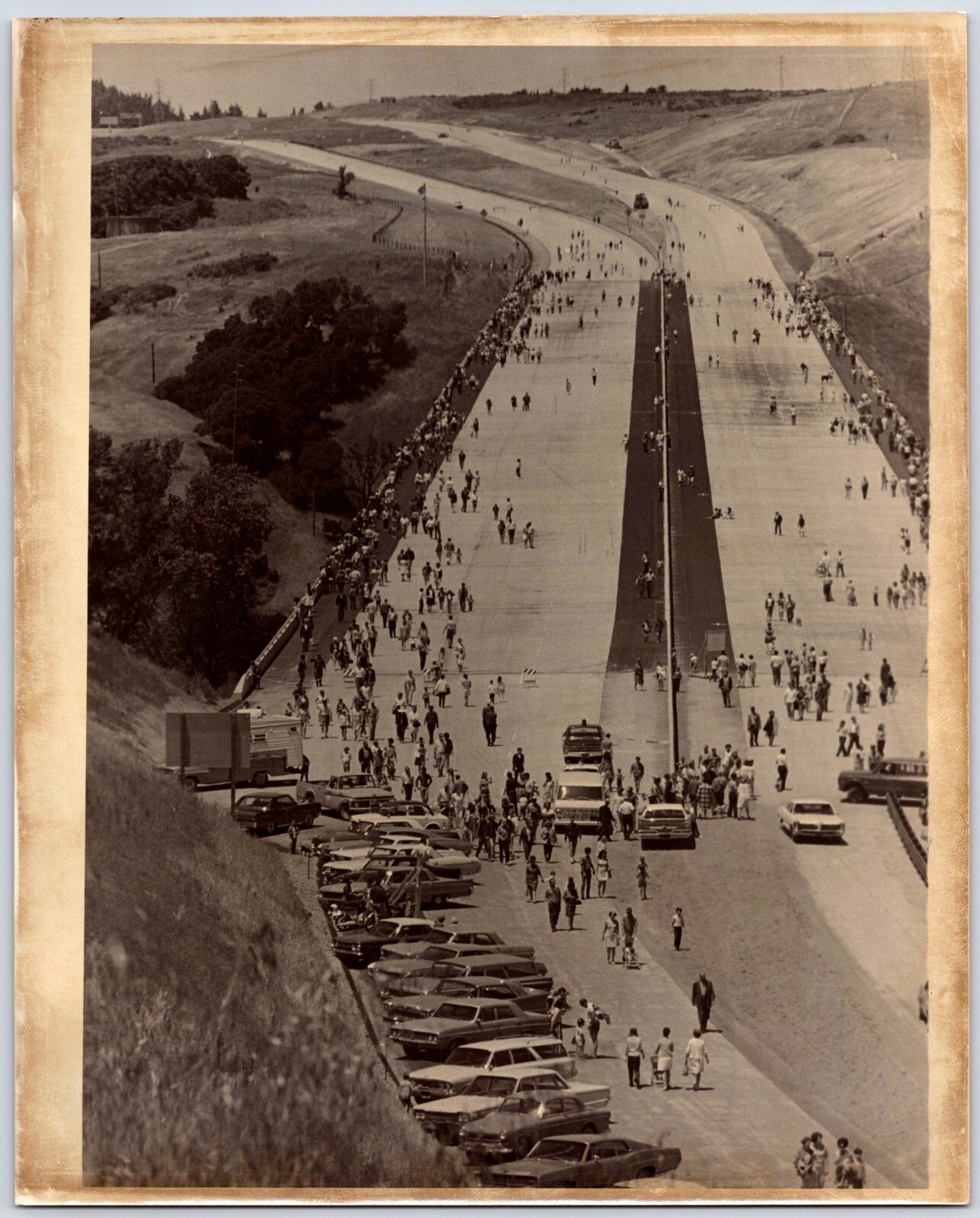 Crystal Spring Lake, Junipero Serra Fwy, San Carlos 8"x 10" (1968 ...