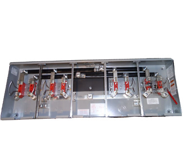 Milbank 4-Gang U3764-XL Meter Socket 125amp per position 1 Lever Bypass ...