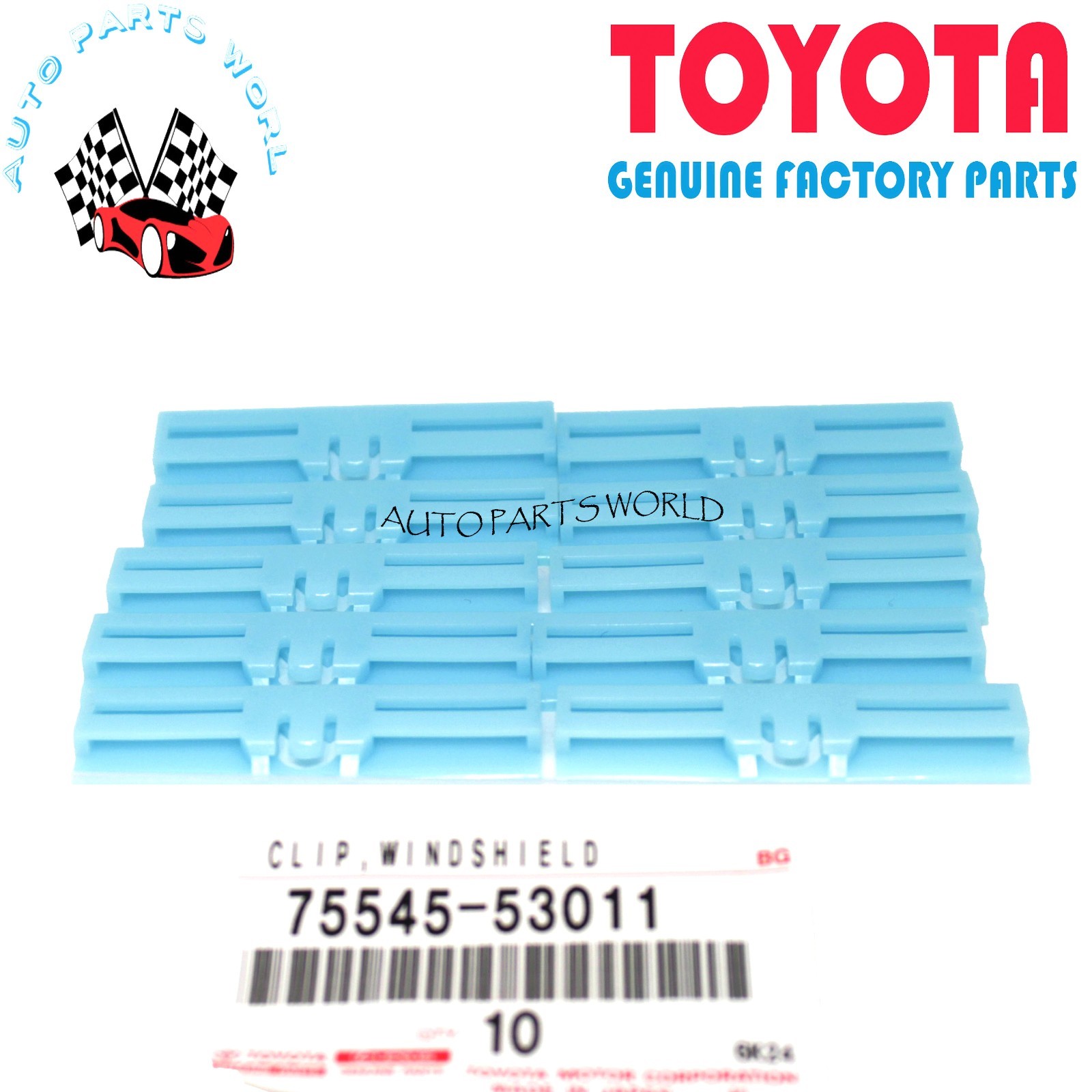 GENUINE LEXUS GX460 IS F IS250 IS350 WINDSHIELD MOULDING CLIPS 10 X ...