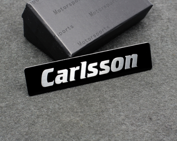 Alumium Black Carlsson Logo Car Trunk Rear Fender Badge Emblem Decal ...