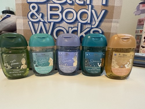 Disney Princess Bath &Body Works Lot 5 PocketBac Hand Sanitizer Ariel ...