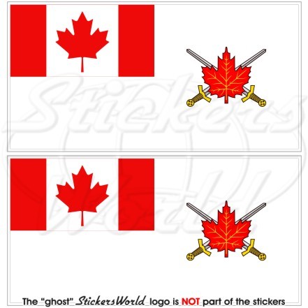 CANADA ARMY Ensign Canadian Land Force Command Flag 110mm(4.3") Sticker ...