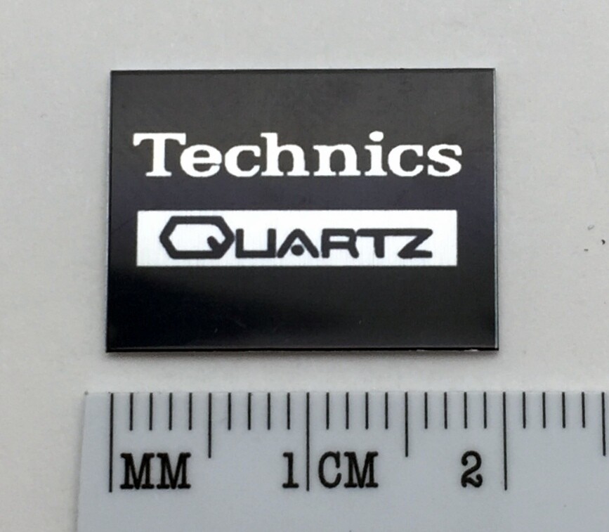 Technics Quartz Turntable Logo Badge For Dust Cover Custom Made Metal ...