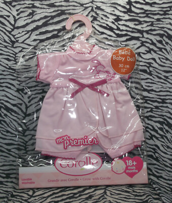 VETEMENT HABIT ROBE COROLLE POUPEE CALIN TIDOU 30CM NEUF EN BOITE 8 ...