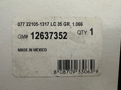 GM 12637352 - GM OEM Serpentine Belt | eBay