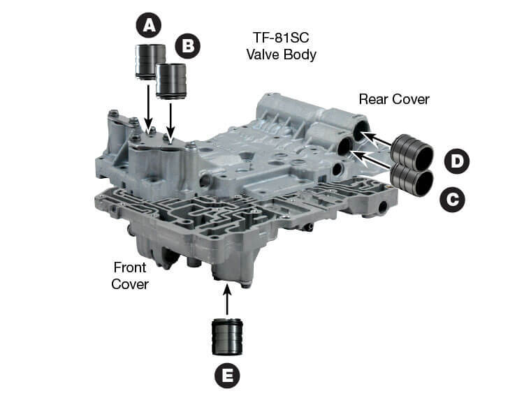 . 09g O9G valve body accumulator piston late style SMALL 16mm with ...