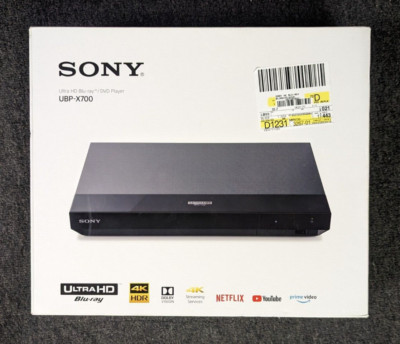 Sony Ultra HD Blu-Ray / DVD Player w/ Streaming Service UBP-X700 Black ...