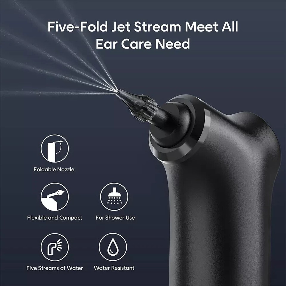 Ear Wax Removal Tool Water Powered Wush Ear Cleaner Electric Ear ...