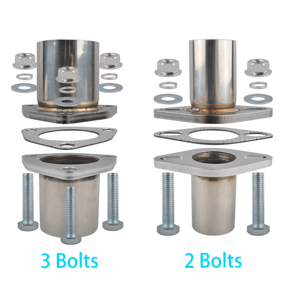 1.75''-2.5''ID Quick Fix Exhaust Spring Bolt Flange Repair Pipe Kit 2/3 ...