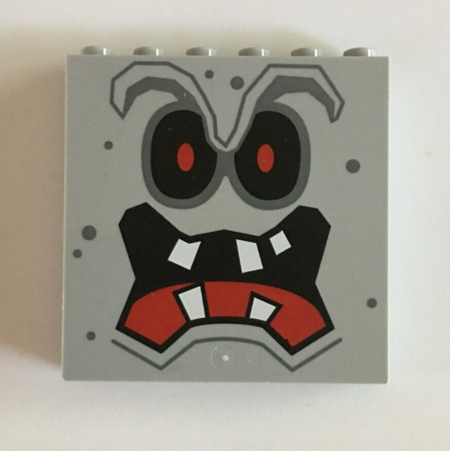 LEGO Panel 1 x 6 x 5 w/Whomp Face Pattern - PN 59349pb070 - New | eBay