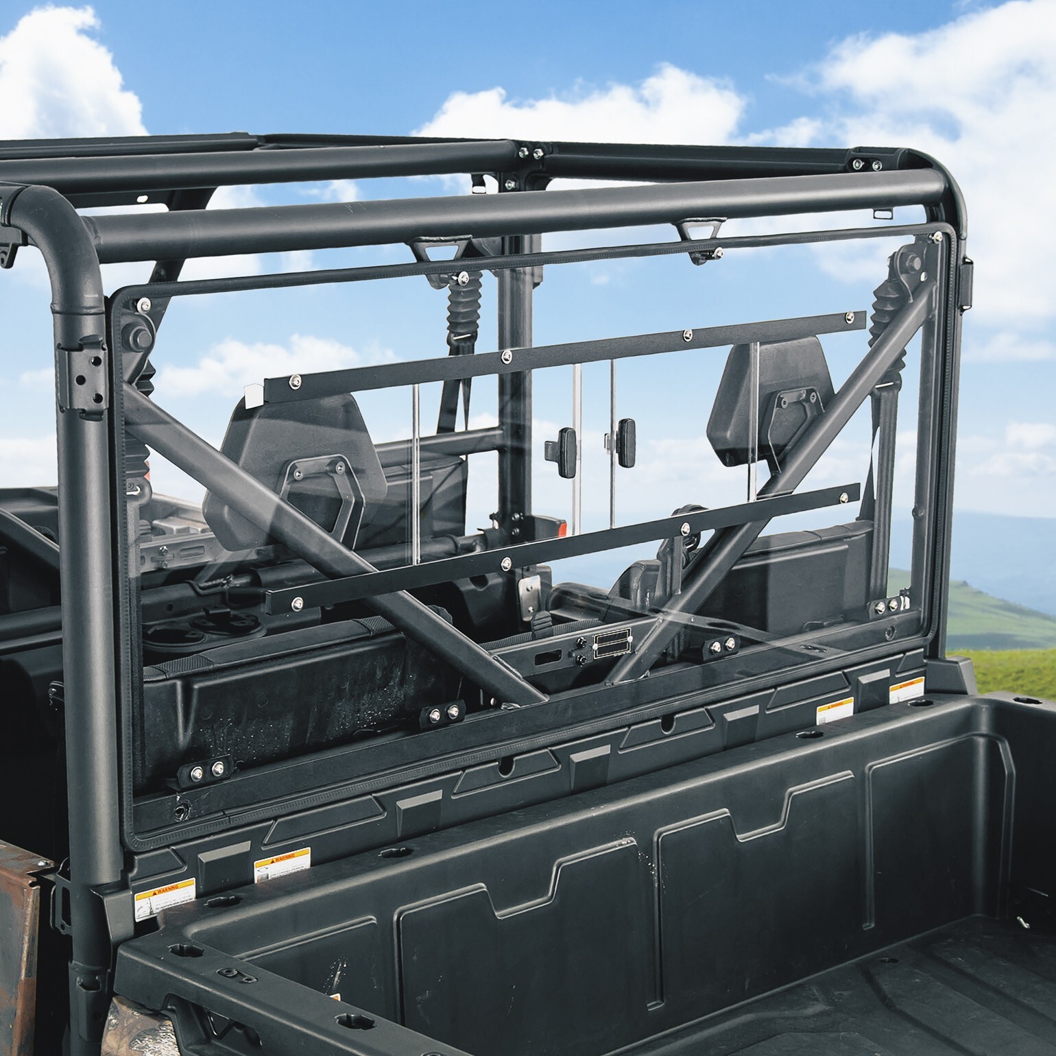 2-IN-1 Vented Rear Window Windshield Panel for CFMOTO UFORCE 1000/XL ...