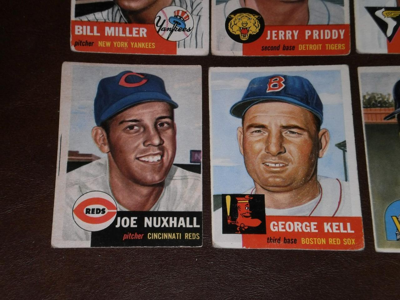 1953 Topps Vintage Baseball Card set Lot 75 Diff Nuxhall Kell Labine Hi ...
