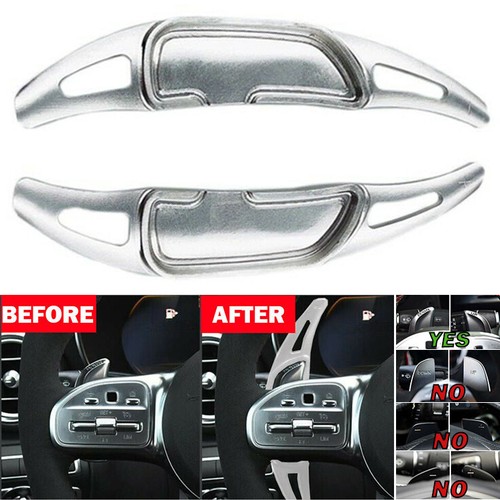 Aluminum Alloy Silver Steering Gear Shift Paddle Extension Fits 17-19 ...