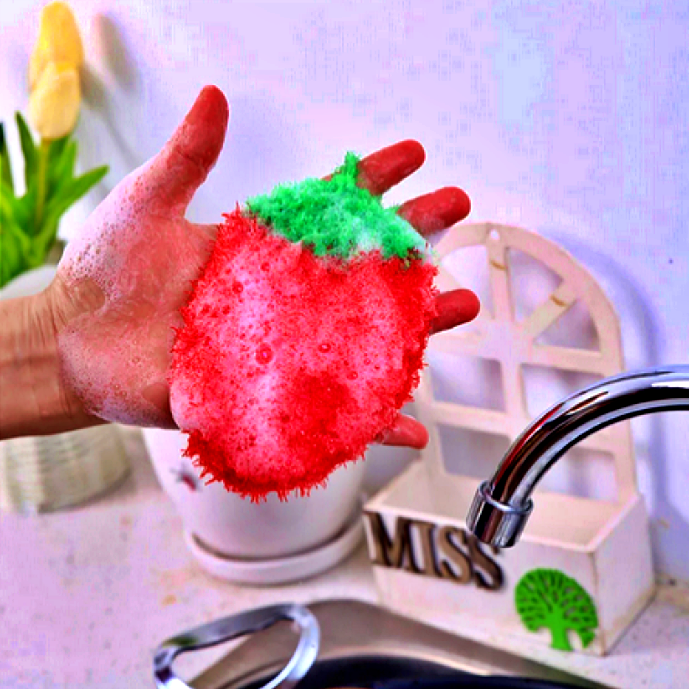 Multi Use Last-Long Non Scratch Odorless Scrubber Dish Wash Fruit Shape ...