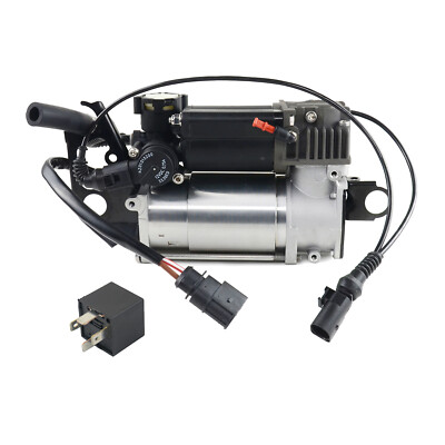 Air Suspension Compressor Pump & Relay for VW Touareg 7L Porsche ...