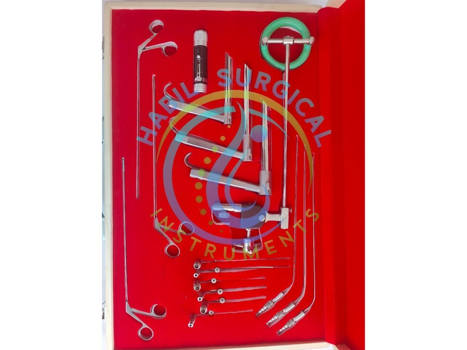 Pedestal Laryngoscope Complete Set Of Micro Laryngeal Surgery ENT ...