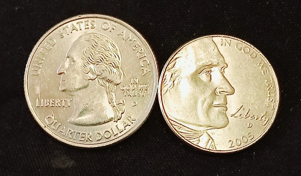 Rare 2005 Buffalo Nickel D Mint 5c & 2005 D Kansas State Buffalo ...