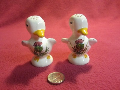 Plichta Duck Goose Burdock Plant Salt and Pepper Shakers England 6 | eBay