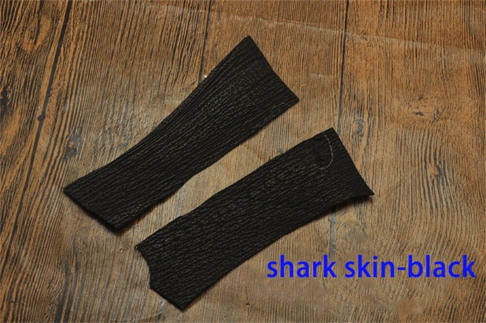 2pcs Shark HIDE Skin Leather Fish Hides Skin Pelt Craft Watch Strap ...