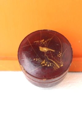 Cane Box Old Vintage Burmese Printed Home Decor Collectible | eBay