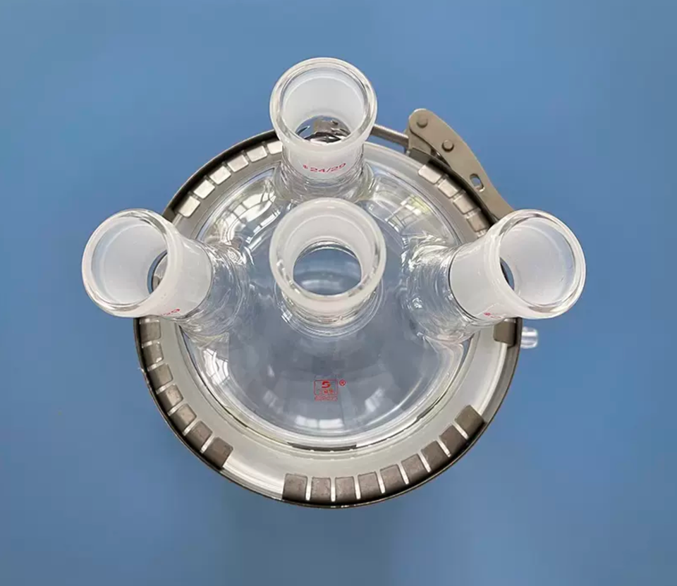 Jacketed Reaction Flask double layer reactor vessel 1L 500ml open ...