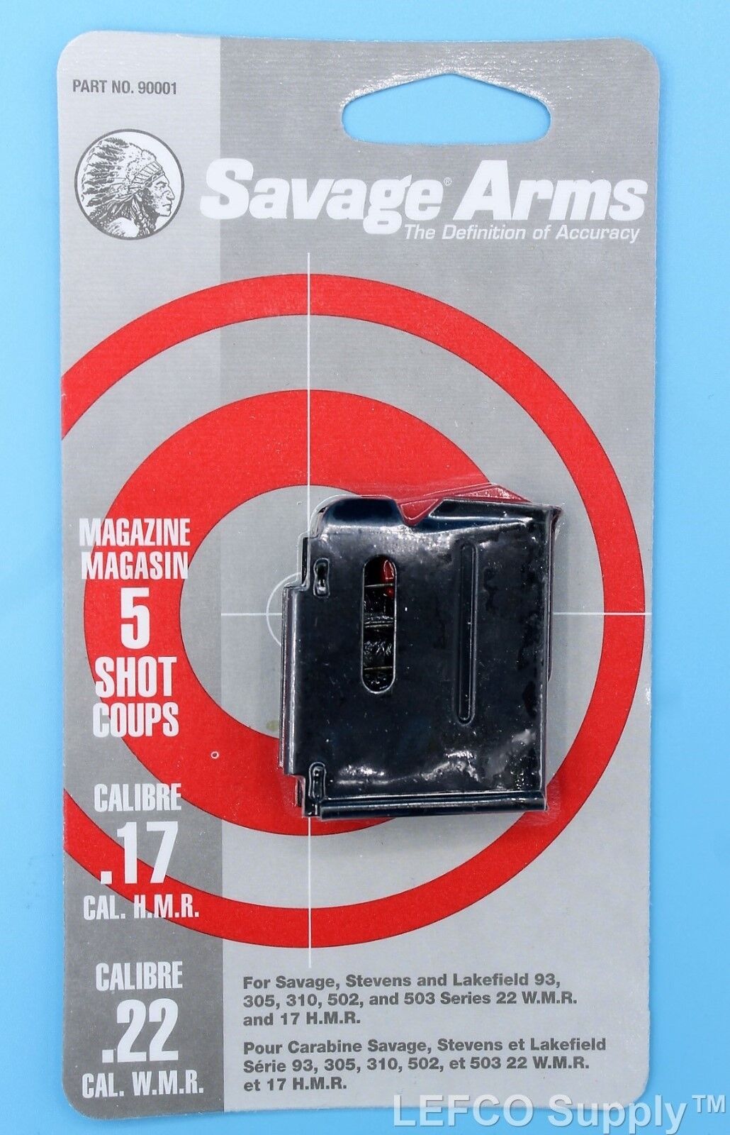 Savage 5 RD Round Magazine 22 Magnum 17 HMR Genuine Clip Mag 93 305 310 ...