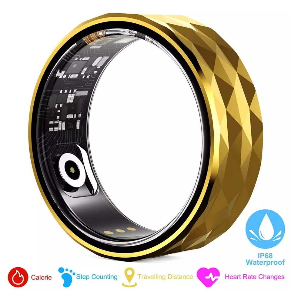 Smart Ring Health Waterproof IP68 Finger Ring Monitor Heart Rate ...