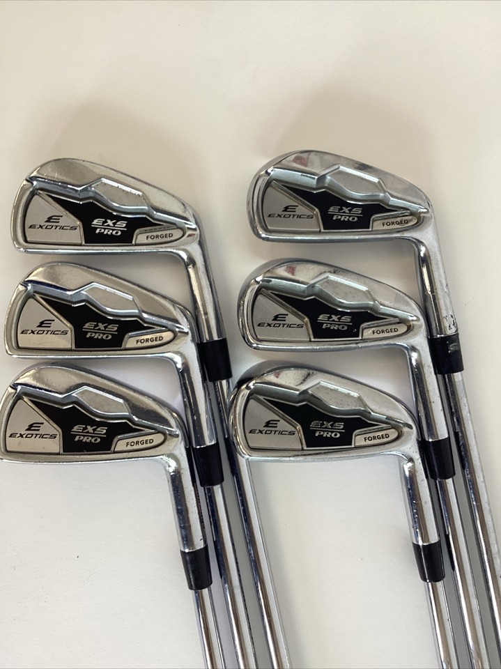 Tour Edge Exotics EXS Pro Forged Iron Set 4-9 NS Pro Stiff Steel Shafts ...
