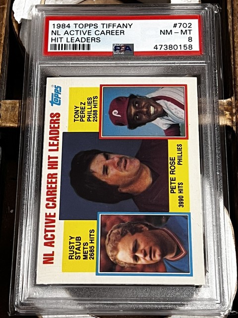 1984 Topps - Career Leaders Tiffany #702 Rusty Staub, Pete Rose, Tony ...