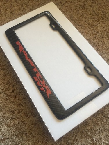 Real Carbon Fiber Ford F150 F-150 SVT Raptor License Plate Frame | eBay