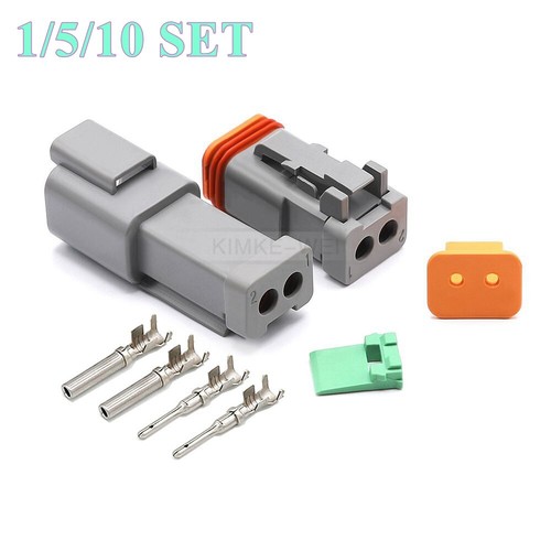 Deutsch DT Series 2 Pin/Way Connector Male&Female Kit DT04-2P-E003/DT06 ...
