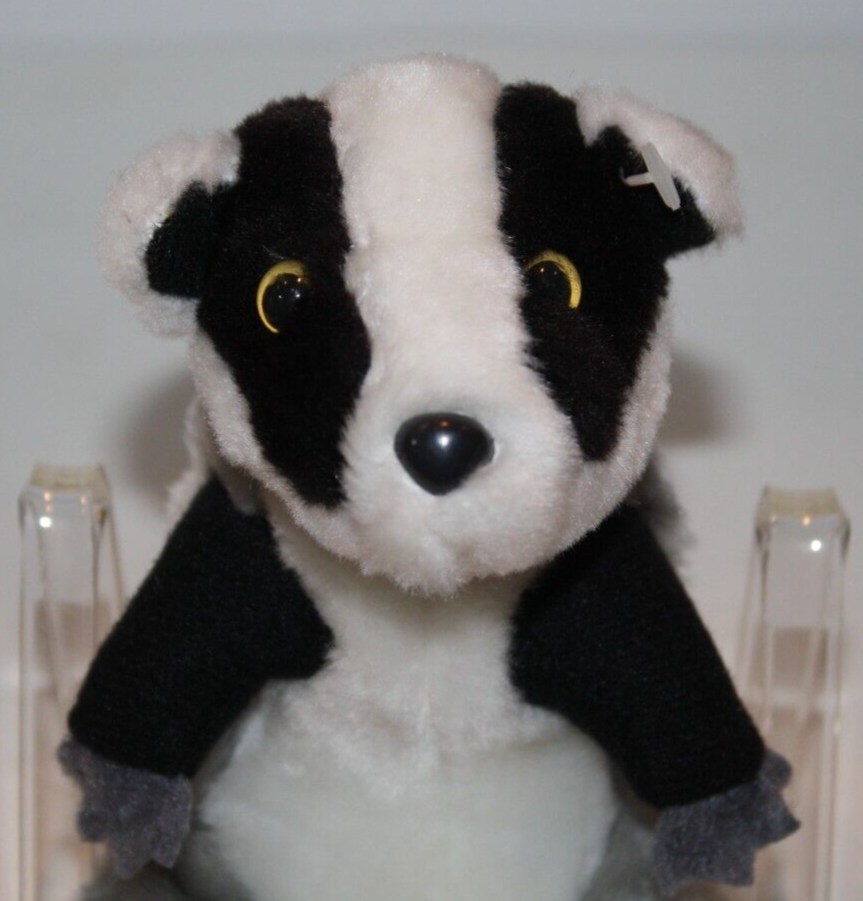 Proud Toy Badger 7" Black White Gray Soft Stuffed Animal Wild Wildlife ...