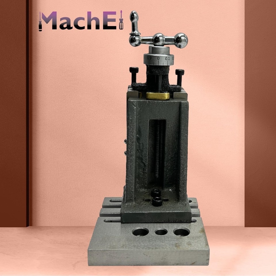 MachEl Vertical Slide for 7x14 Mini Lathe – Fixed Type with Base Plate ...