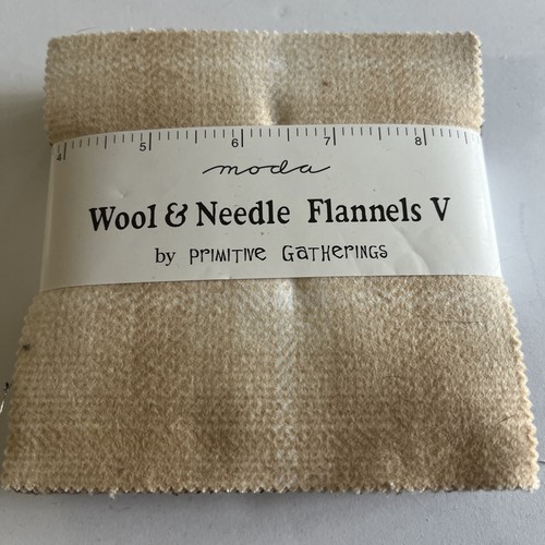 Moda wool & Needle Flannels V By Primitive Gatherings charm Pack | eBay