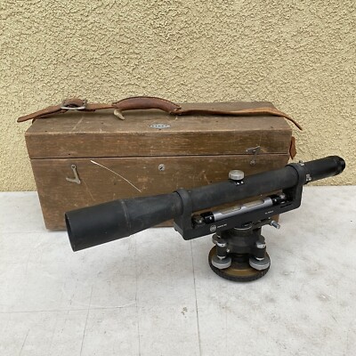 Lietz Umeco Model 180 Vintage Dumpy Surveying Telescope Level W/ Case ...