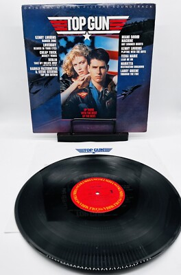 TOP GUN SOUNDTRACK RECORD LP VINYL TOM CRUISE 1986 Maverick KENNY ...