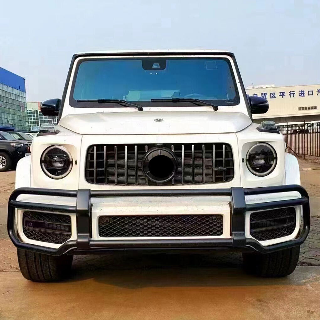Fits Benz W463 W463A G63 AMG Steel Front Bumper Protector Bull Bar ...