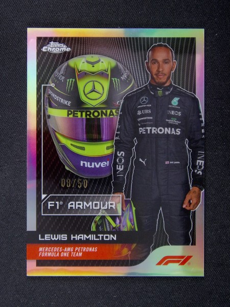 2023 Topps Chrome Formula 1 - F1 Armour #AM-LH Lewis Hamilton /50 for ...