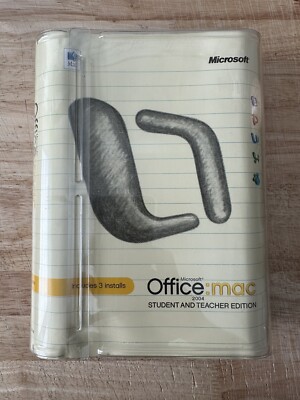 Microsoft Office Mac 2004 Student And Teacher Edition New 3 installs | eBay