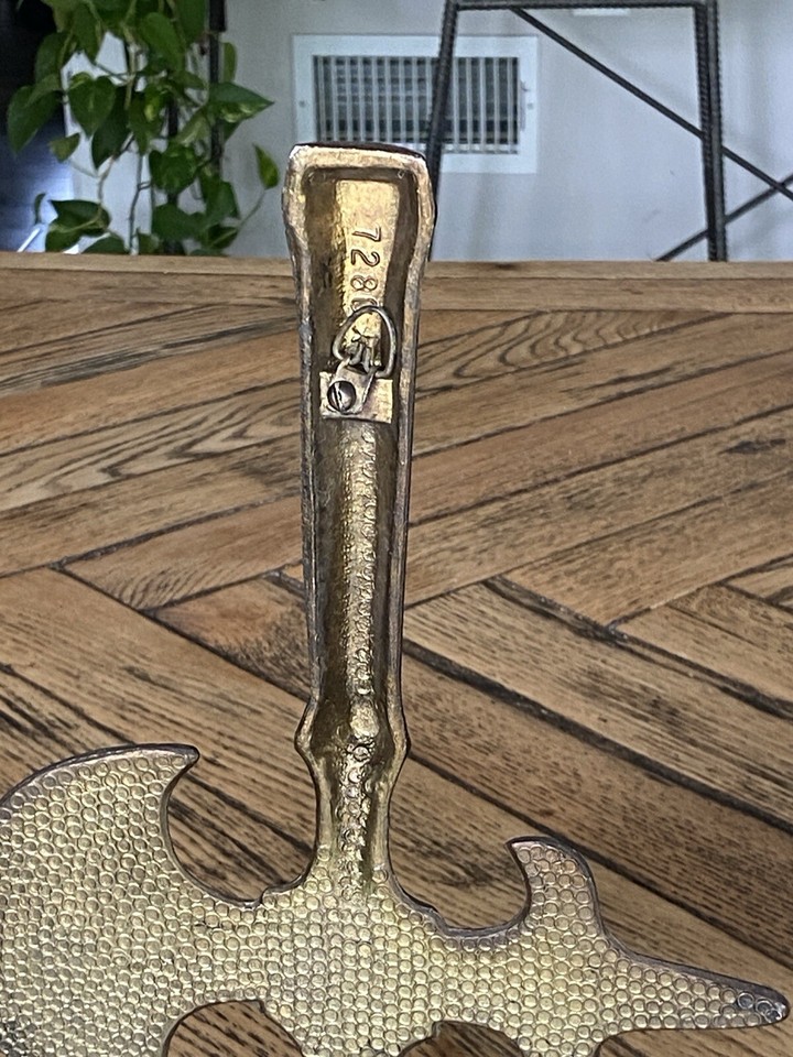 2 Vintage Halberd Style Sword Weapon Wall Hanger 25" Axes Metal Large ...