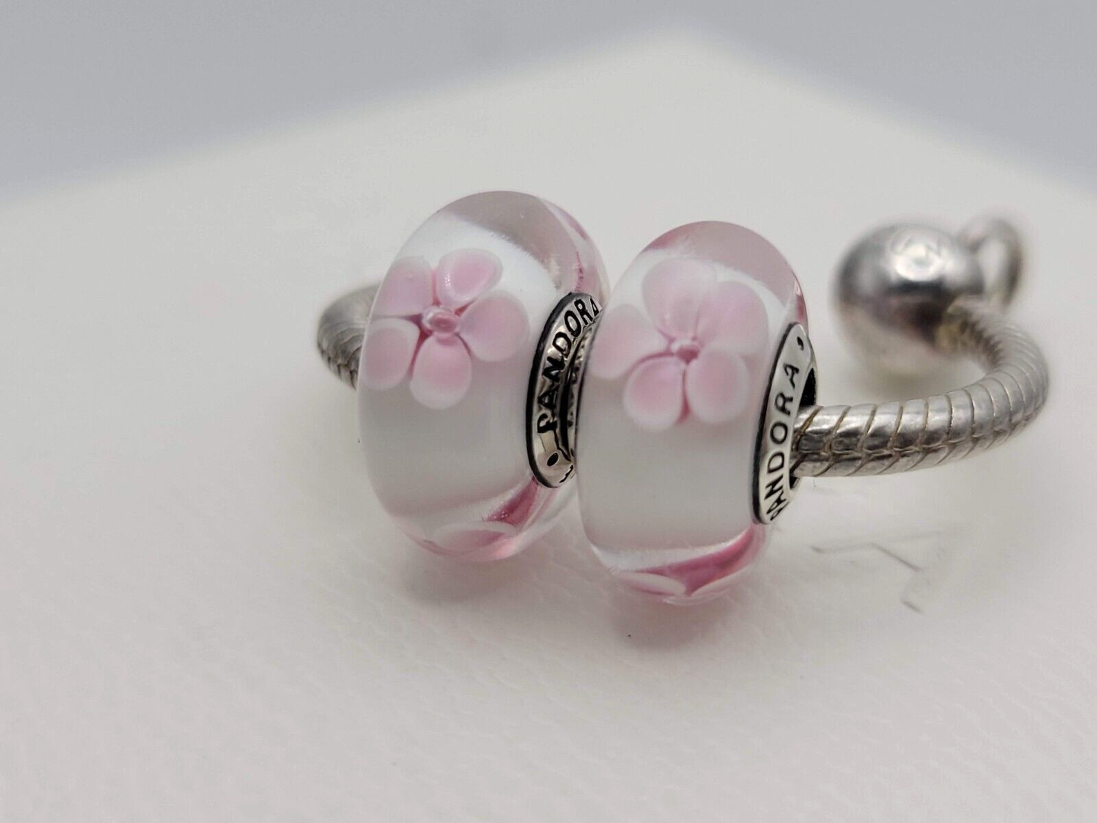 Authentic Pandora Cherry Blossom Flowers Murano Glass… - Gem