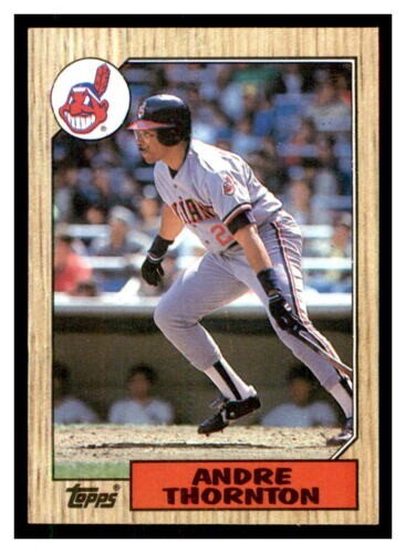 1987 Topps #780 Andre THORNTON DH Cleveland INDIANS EXcellent FREE ...