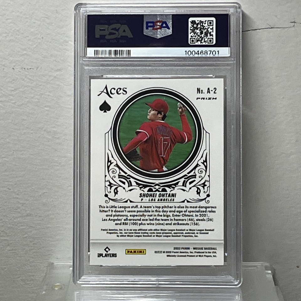 2022 Panini Mosaic Shohei Ohtani MLB Aces Mosaic Prizm #A-2 PSA 10 GEM MINT | eBay