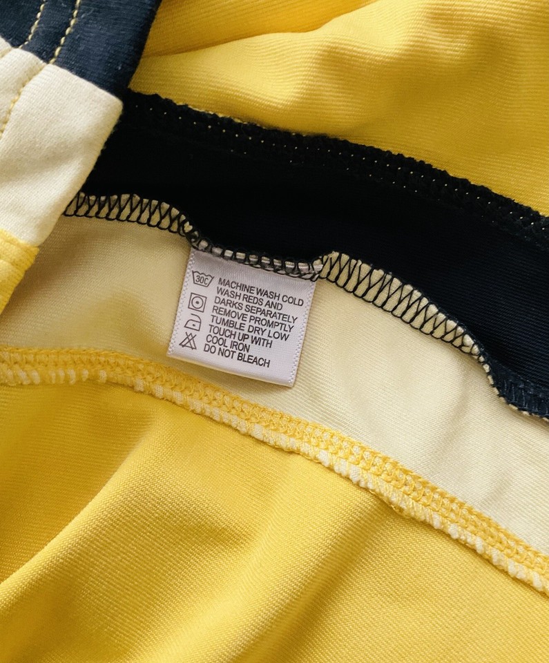 Womens Activewear - Yellow and Black Top by BOLLE - Long Raglan Sleeve ...