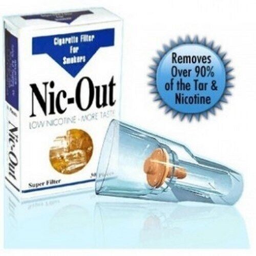 4 Packs NIC OUT Cigarette Filters 120 Tips Filter Out Tar & Nicotine ...