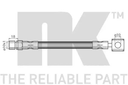 BREMSSCHLAUCH BREMSLEITUNG PAAR NK 853650 2PCS A FÜR OPEL VECTRA B ...