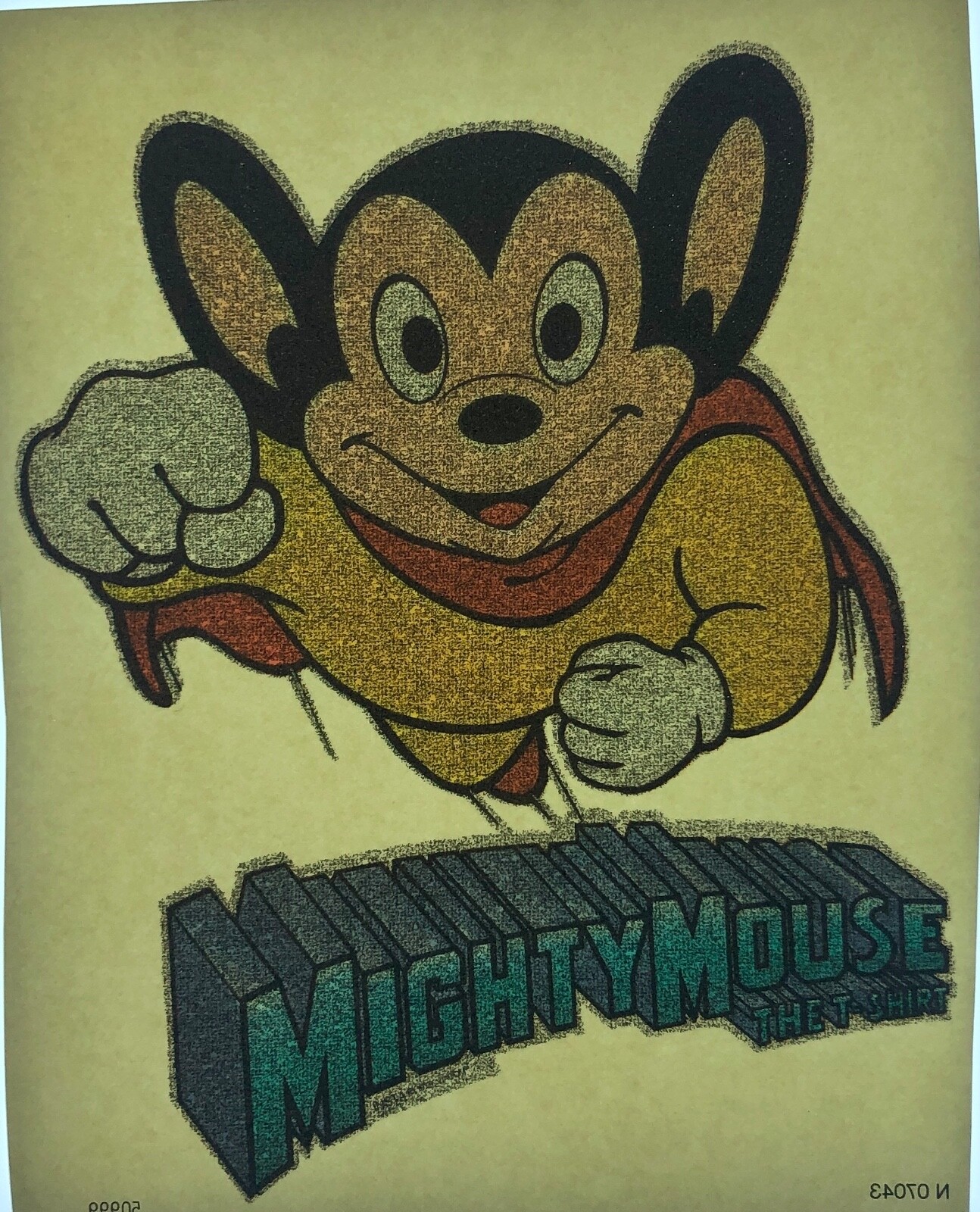 Original Vintage Mighty Mouse The T Shirt Glitter Iro… - Gem