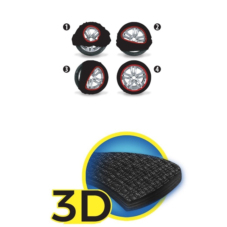 CALZE DA NEVE PER PNEUMATICO 165/75 R16 CERCHIO 16 MISURA L CALZA NEVE ...