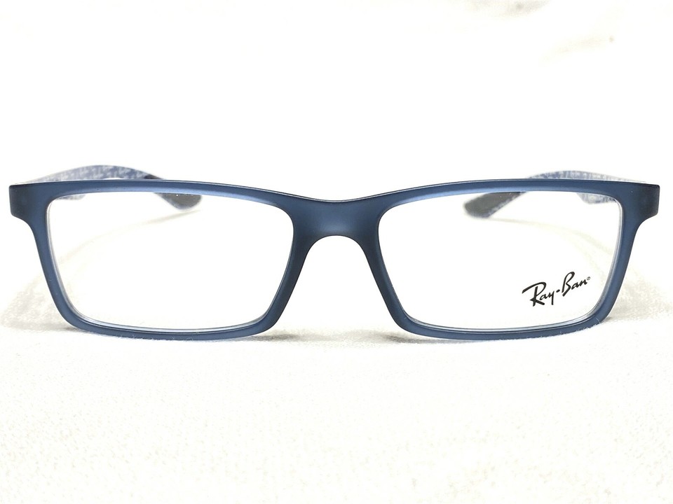 NEW Ray Ban RB8901 5262 Mens Blue & Black Carbon Fiber Eyeglasses ...