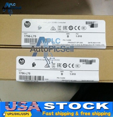 New Factory Sealed 1756-L75 SER B ControlLogix 32MB PLC Controller ...
